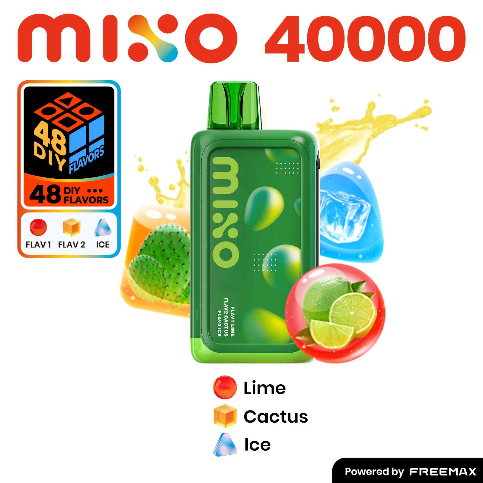 Mixo 40k Puffs 5ct Display - Lime Cactus Ice – KO Import